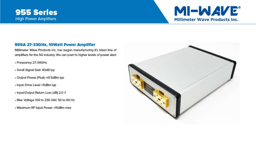 5G Power Amplifiers for the RF Industry