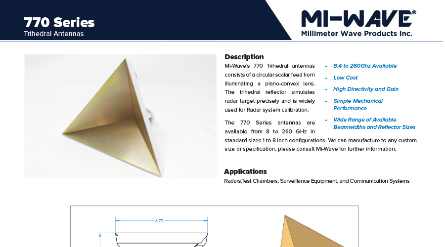 Trihedral Corner Reflector Antennas | Reflector Antenna Design
