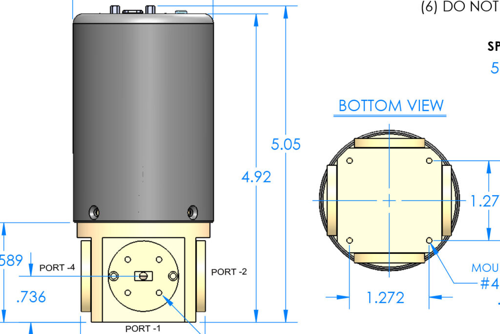 Electro-Mechanical RF Waveguide Switch, Frequency 40 GHz to 60 GHz, WR-19