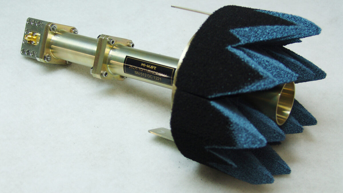 Ka-Band Conical Horn Antenna, WR-28, 26.5 to 40GHz