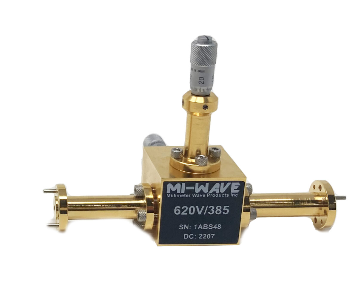 620V/385 E/H Plane Tuners, Frequency 50-75 GHz, WR-15 Waveguide, UG-385/U