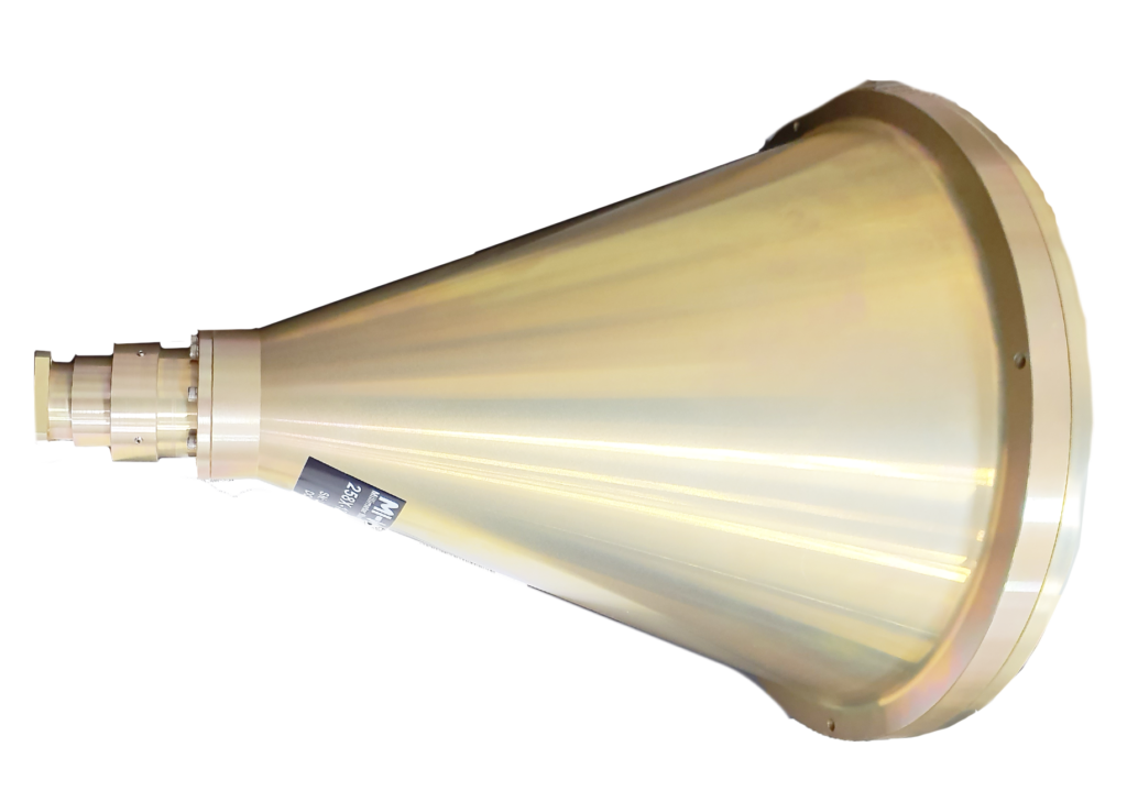 X-Band Horn Lens Antenna | 8.2 GHz - 12.4GHz
